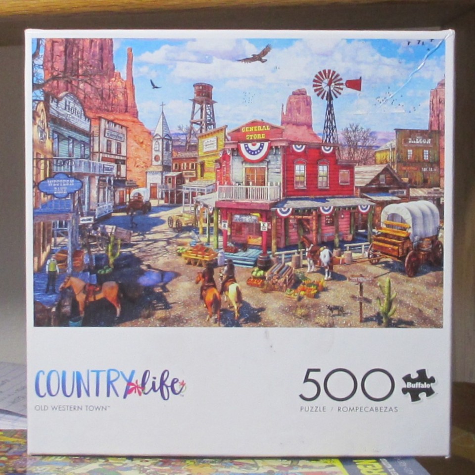 OLD WESTERN TOW - COUNTRY LIFE - Complete - BUFFALO GAMES PUZZLE | eBay