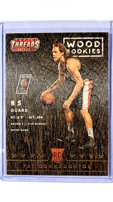 2015 2015-16 Panini Threads Wood Rookies #249 Pat Connaughton RC Rookie ...
