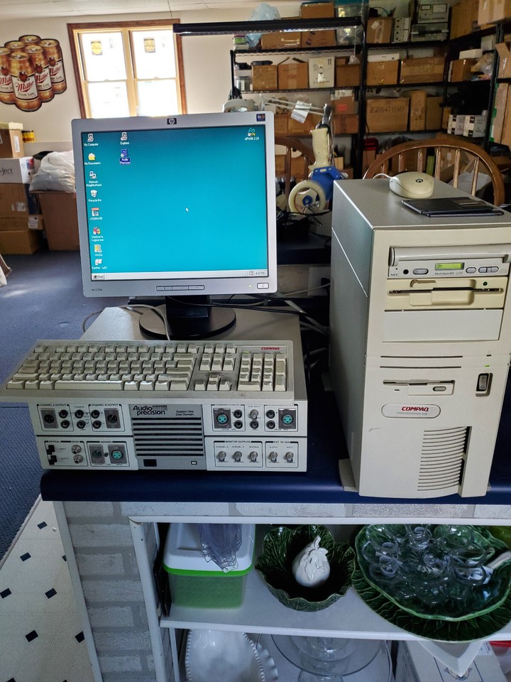 Audio Precision System One Dual Domain analyzer with PC/monitor Owned ...