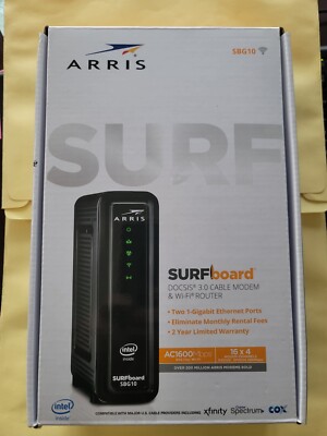 ARRIS SBG10 SURFboard DOCSIS 3.0 Cable Modem & Wi-Fi Router | eBay