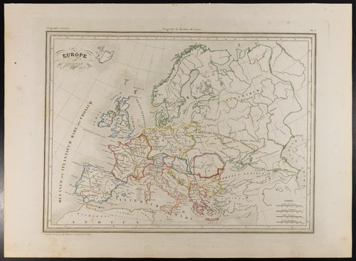 Map 1846: Antique Europe. Malte-Brun. Engraving | eBay