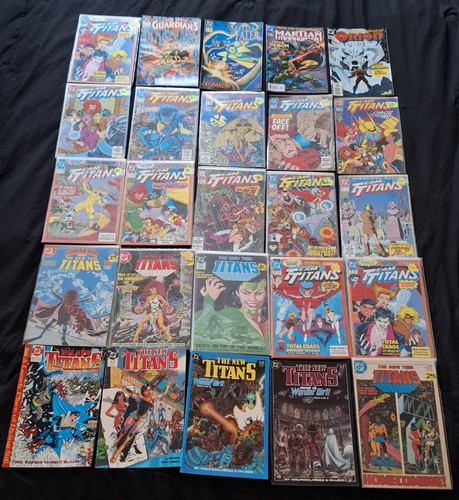 25 DC COMICS NEW TITANS NEW TEEN TITANS TEAM TITANS +MORE COMIC BOOKS ...
