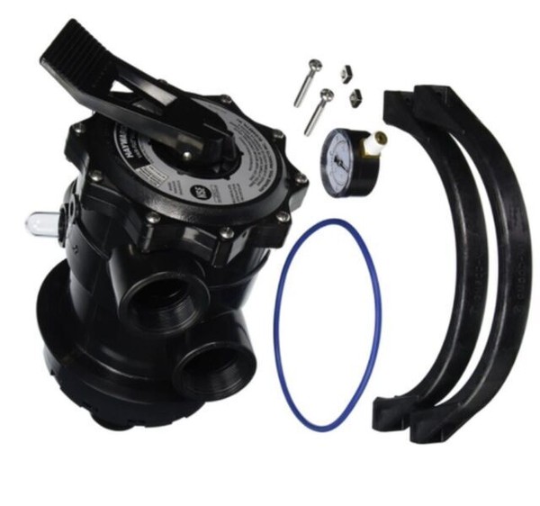 Hayward Vari-Flo XL 2 inch Multiport Valve with Clamp - Black ...