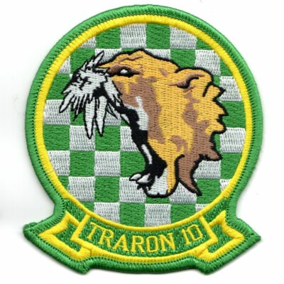 4" NAVY VT-10 SQUADRON TRARON 10 PENSACOLA GREEN WHITE EMBROIDERED ...