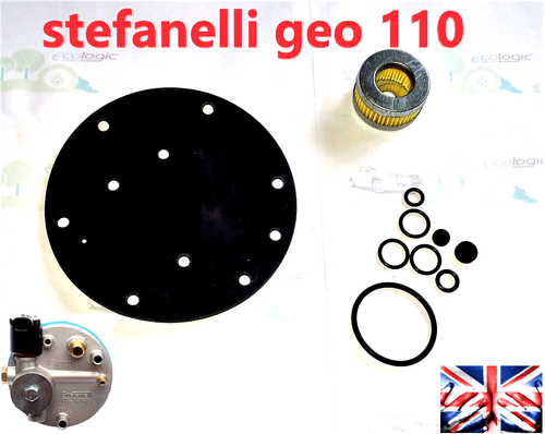 STEFANELLI GEO 110 REDUCER Repair Set Membranes Fixing Kit GPL LPG ...