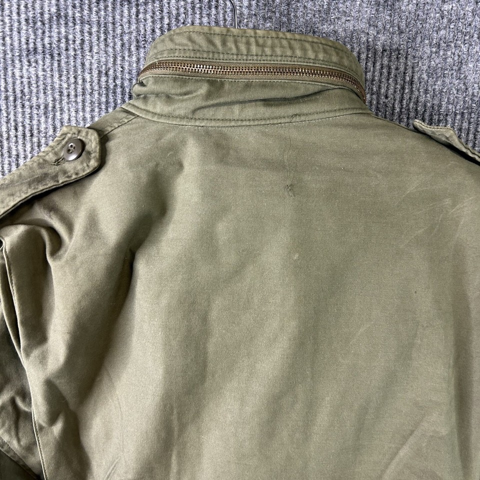 Vintage Military Cold Weather Field Coat M65 OG 107 Sz Medium Regular Hooded | eBay