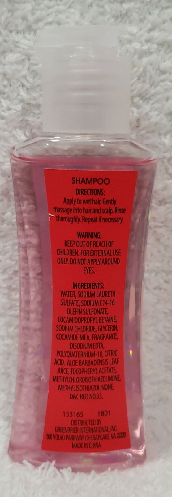 April CHERRY BLOSSOM Shampoo Scent Moisturizing Aloe Vera Shower 2 oz ...