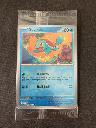 Squirtle 007/165 151 Pokemon Center Reverse Holo Master Set Card Promo ...