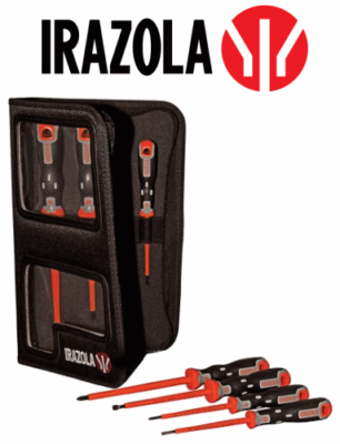 Irazola VDE 1000v Insulated Electrical Screwdriver Set 7pc (Bahco ...