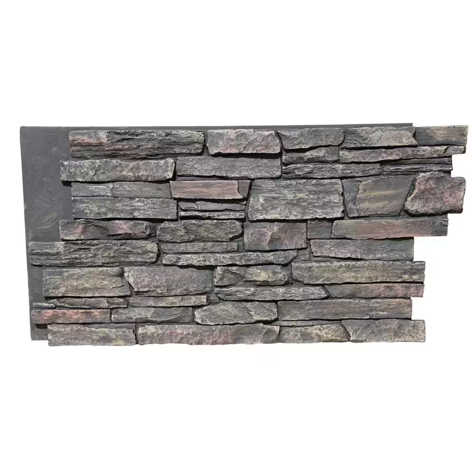 Ledge Stone 48 In. X 24.25 In. Polyurethane Interlocking Siding Panel ...