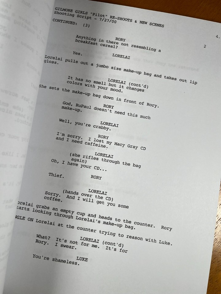 Gilmore Girls Pilot Script Signed- Autograph Reprints- 74 Pages ...