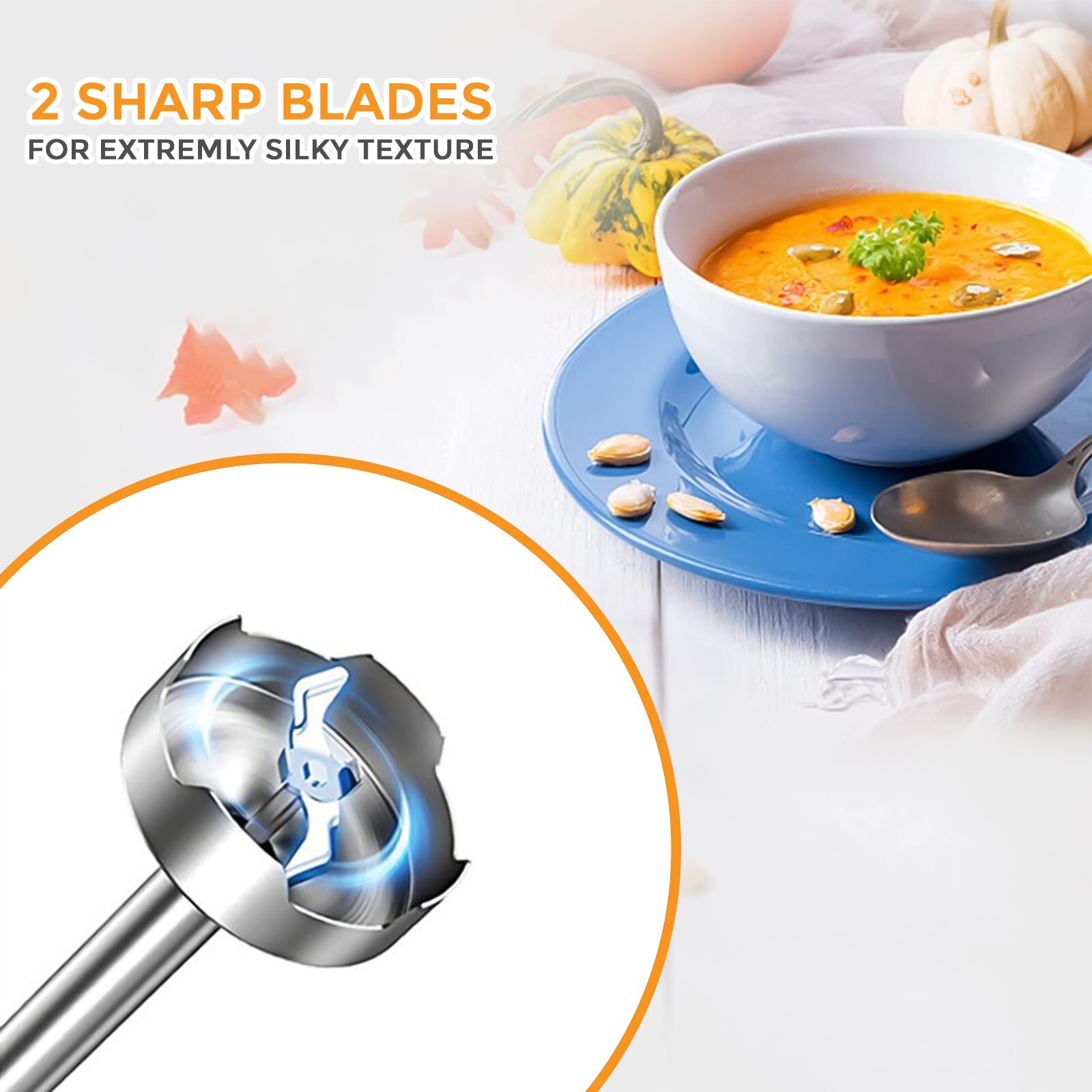 1000W Hand Blender Mixer 4in1 Processor Mixer Bowl Egg Whisk & Beaker ...