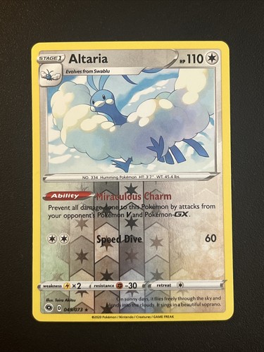 Altaria 049/073 Rare Reverse Holo Pokemon TCG Card Champions Path NM | eBay