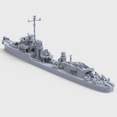 SSC300744 1/300 Model Kit Hunt-Class, French Destroyer La Combattante ...