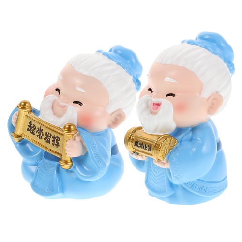 2pcs Chinese Statue Of Confucius Chinese Confucius Figurine Sculpture ...