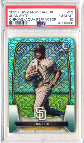 2023 Bowman - Juan Soto #52 Chrome Aqua Mojo Refractor /225 for sale ...