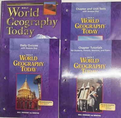 High School World Geography Student Teacher Edition Bundle Homeschool ...