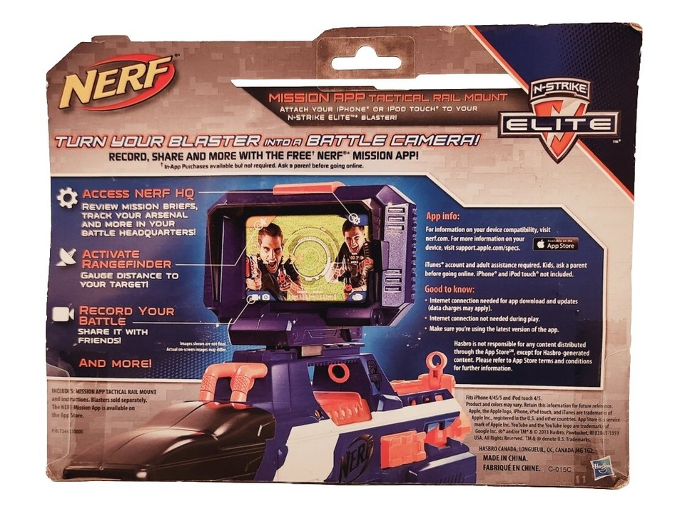 Nerf Battle Camera N-Strike Elite Mission App NEW Tactical Rail Mount ...