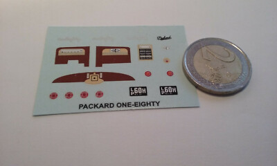 decals decalcomanie deco packard one eighty 1/43 | eBay