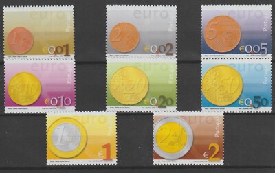 🇵🇹 Portugal. 2002 The Euro Coins. Complete Set. MNH. Superb. | eBay