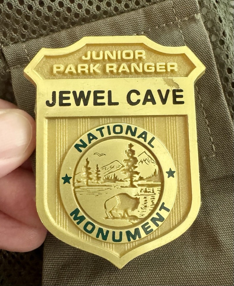 National Parks Service Junior Ranger Vest - NPS Wood/Plastic Badge Pins ...