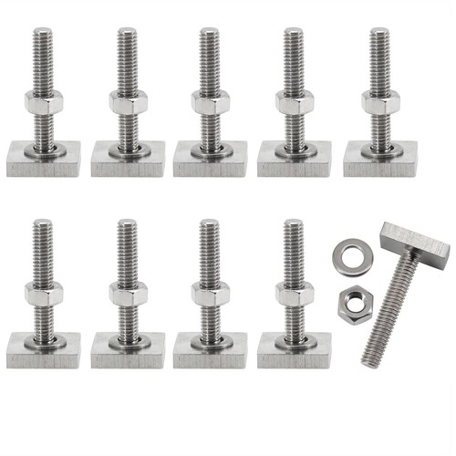 10 Set Roof Rack Bolts, M8x30mm Stainless Steel T Slot Bolts Track ...