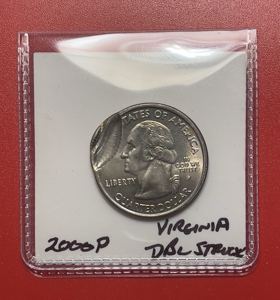 2000 P Virginia, State Quarter Error, Double Struck, Uncirculated. | eBay