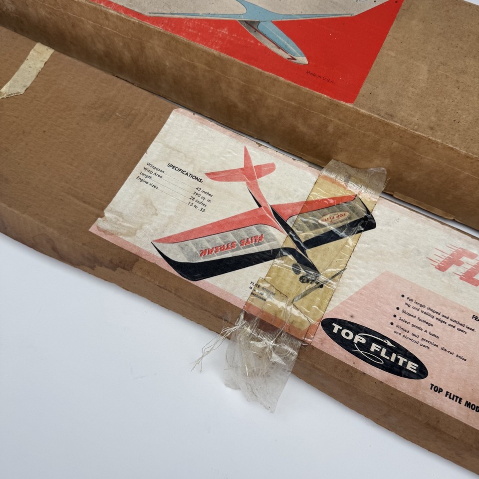 Vintage Model Airplane Kit x3 Top Flite Streak Super Twister 72 ...