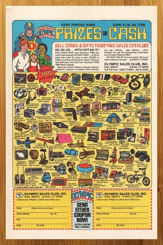 1987 Olympic Sales Club Print Ad/Poster Cash Prizes Toys Electronics ...