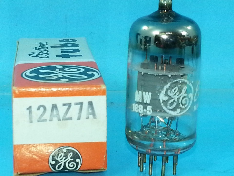 GE 12AZ7 TUBE SINGLE NOS NIB BRAND NEW ORIGINAL BOX | eBay