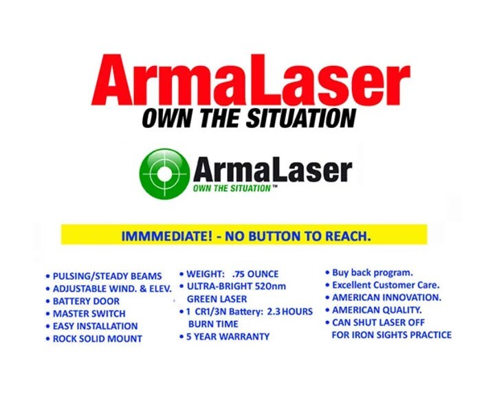 ArmaLaser TR41-G Green Laser Sight: Taurus GX4 & GX4 XL- (NOT the Carry ...