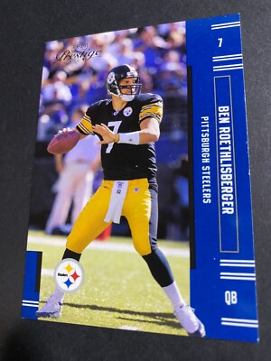 BEN ROTHLISBERGER, STEELERS, QB, PLAYOFF PRESTIGE 2005 #112 NEAR MINT ...