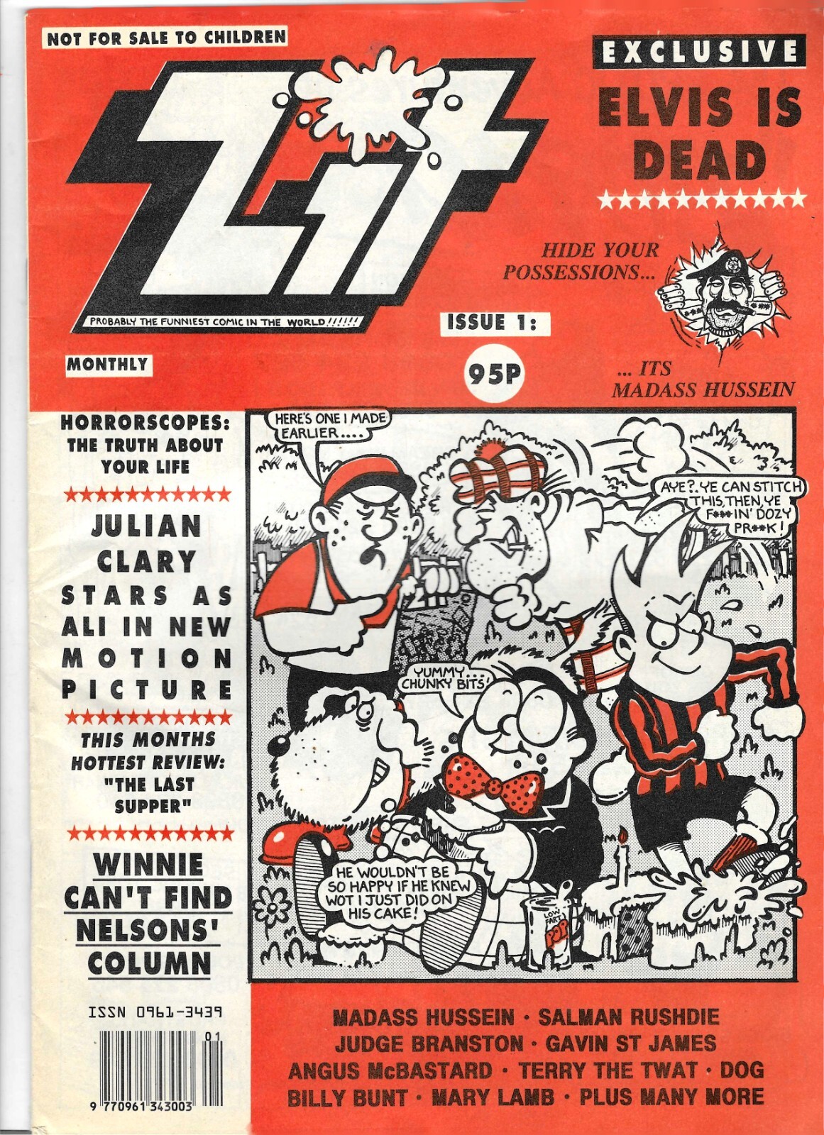 Zit Magazine 1st issue 1991 Viz-like Humour comic cartoons | eBay