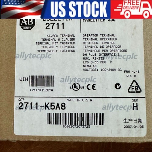 AB 2711-K5A8 PanelView Standard Terminal 2711-K5A8 AB NEW IN BOX | eBay