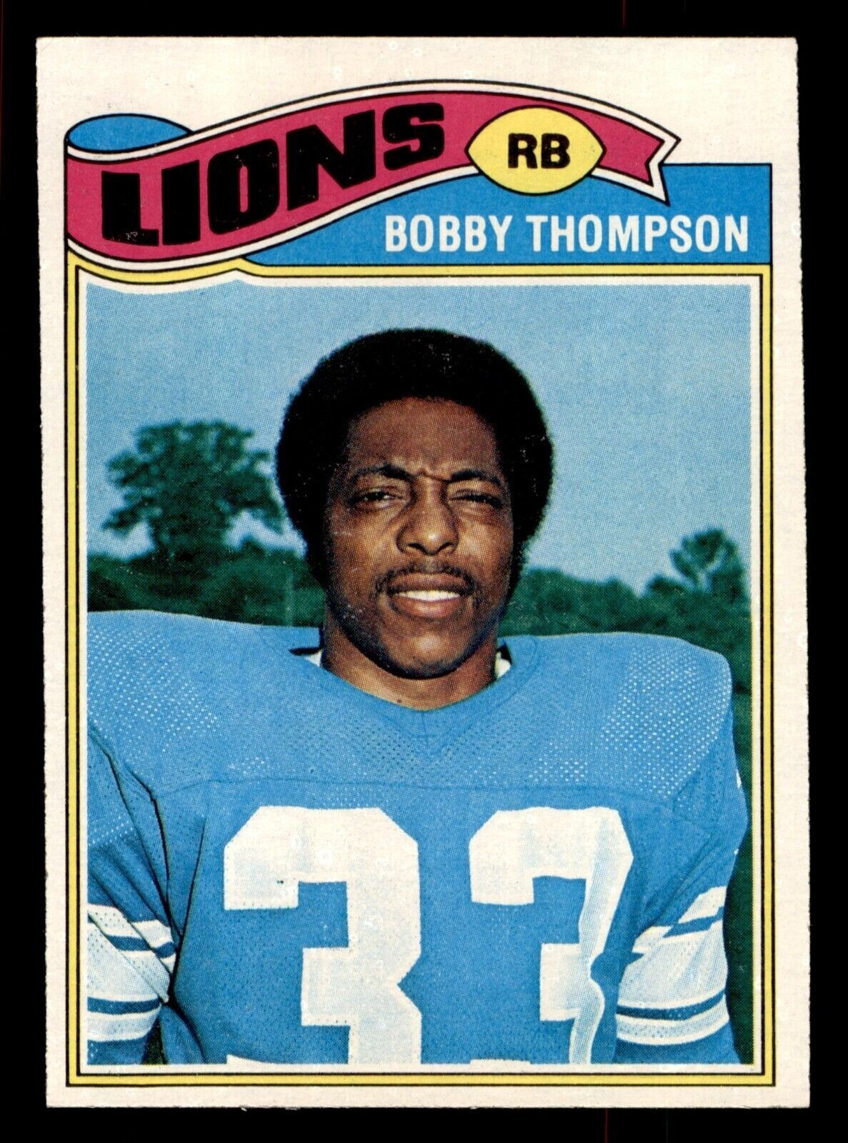 1977 TOPPS Football Vintage Trading Card #486 🏈 BOBBY THOMPSON, Detroit ...