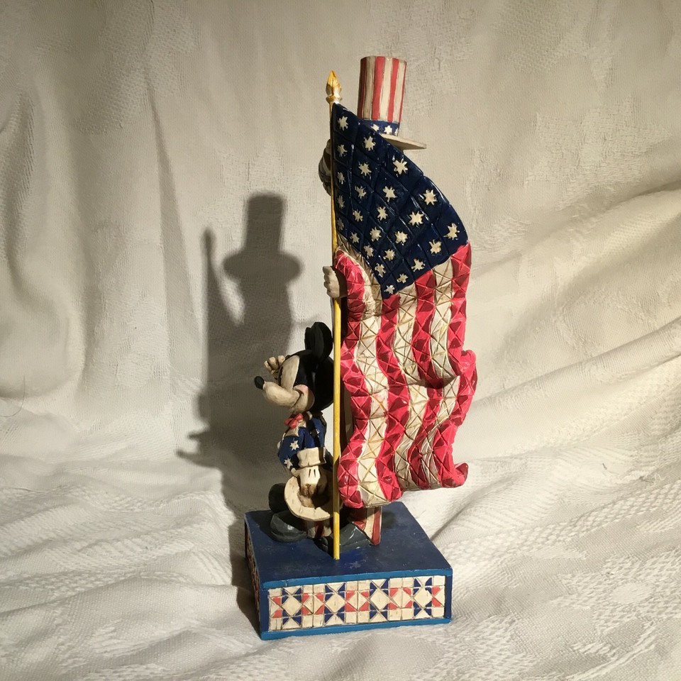 Disney Jim Shore Mickey & Uncle Sam AMERICAN ORIGINALS Figurines Figure ...