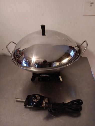 Farberware 14" Stainless Steel Electric Wok Model 303 with Power Plug ...