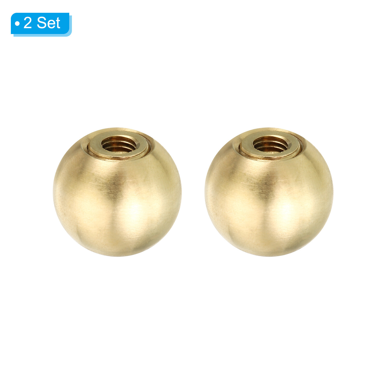 2set 20mm Brass Ball Lamp Finials with Pipe Lamp Shade Decoration Screw ...