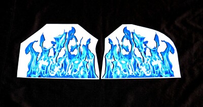 Blue True Fire Flames Graphics Decals Self-Adhesive | eBay