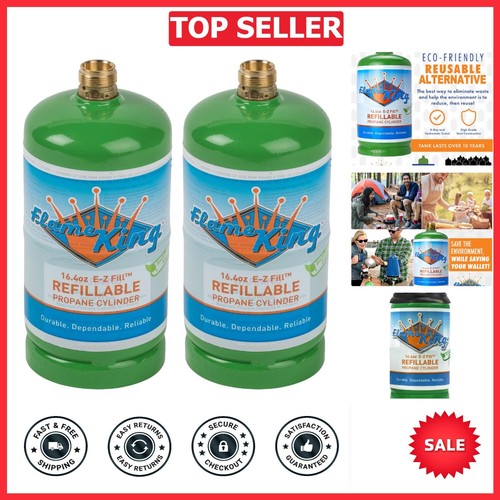 Sustainable 2-Pack of 1LB Refillable Propane Tanks - Backyard Refills ...