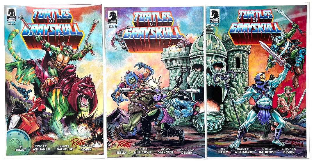 Turtles of Grayskull #1, 2, 3 Connecting Set Signed by Cover Artist ...