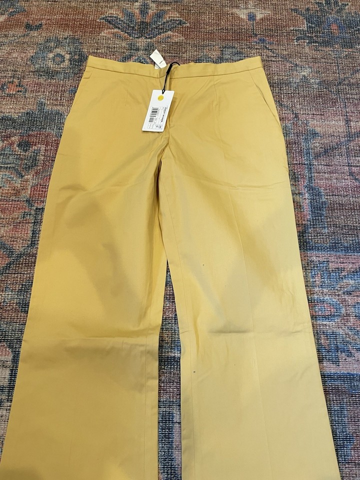 NWT M missoni and Valentino mustard yellow cotton bland pants. Made in ...