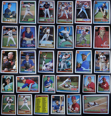 1991 Topps Baseball Cards Complete Your Set You U Pick From List 601 ...