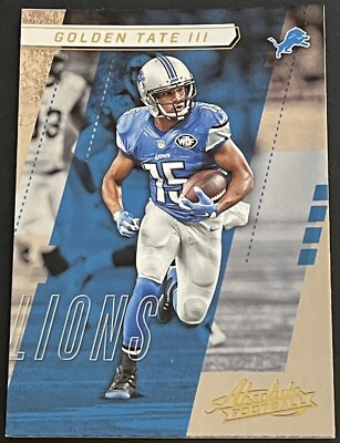 2017 Panini Absolute #67 Golden Tate III Detroit Lions | eBay