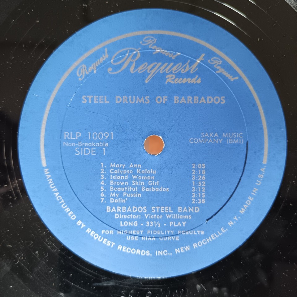 Barbados Steel Band – Steel Drums Of Barbados Vinyl LP Reggae ...
