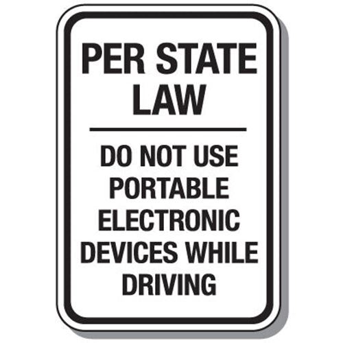 Per State Law Do Not Use Electronic Devices While Driving | eBay