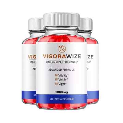 3-Pack VigoraWize Gummies, Vigorawize Advanced Performance Gummies ...
