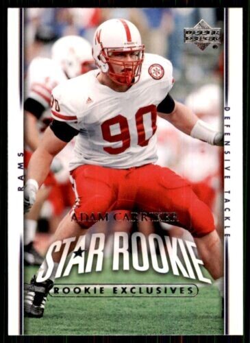 2007 Upper Deck Star Rookie Exclusives Edition Adam Carriker St. Louis ...