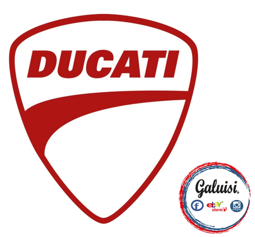 ADESIVO DUCATI CORSE SCUDO MOTO GP LOGO SIMBOLO scudetto sticker Moto ...