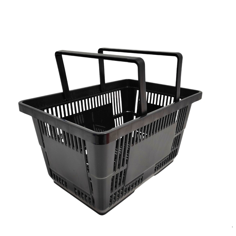 Retail Shop Supermarkets Stacking Shopping Baskets Metal Plastic Retail ...